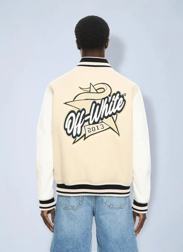 Off-White Star Logo Varsity Jacket