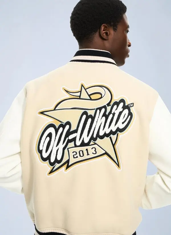 Off-White Star Logo Varsity Jacket