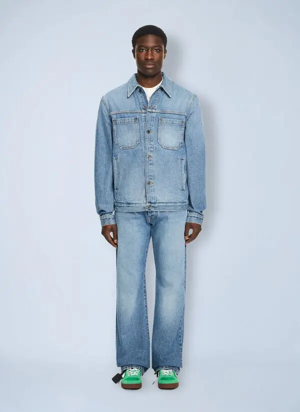Off-White Half Arrow Denim Skate Jacket