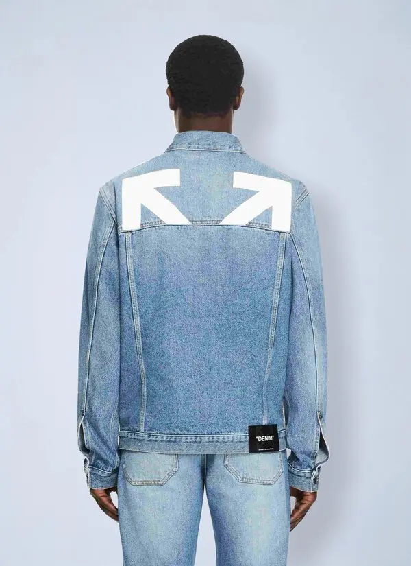 Off-White Half Arrow Denim Skate Jacket