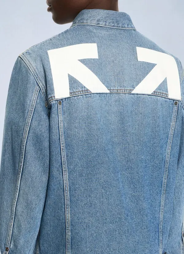 Off-White Half Arrow Denim Skate Jacket