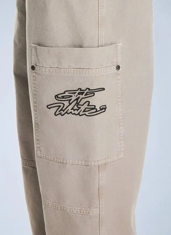 Off-White Script Gd Cot Cargo Pant