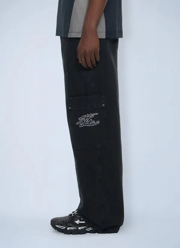 Off-White Script Gd Cot Cargo Pant