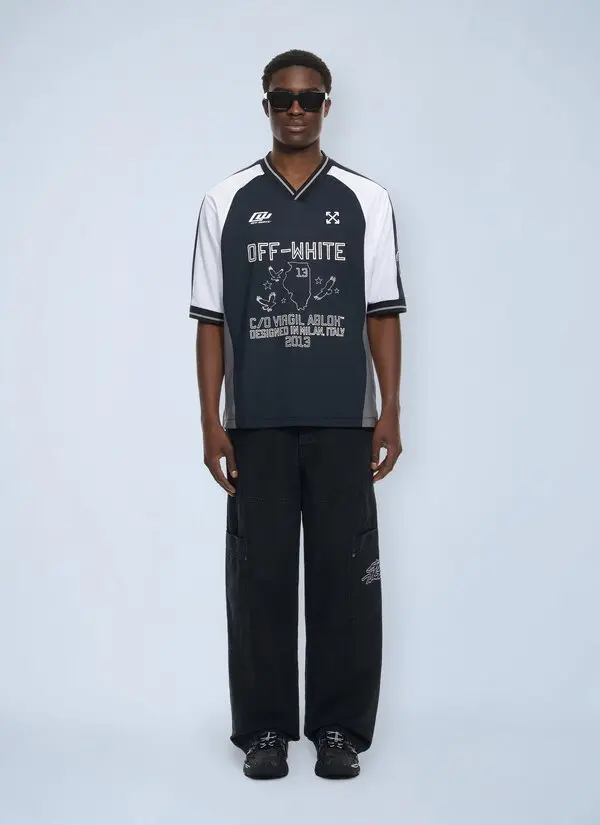 Off-White Script Garment-dyed Cotton Cargo Pants