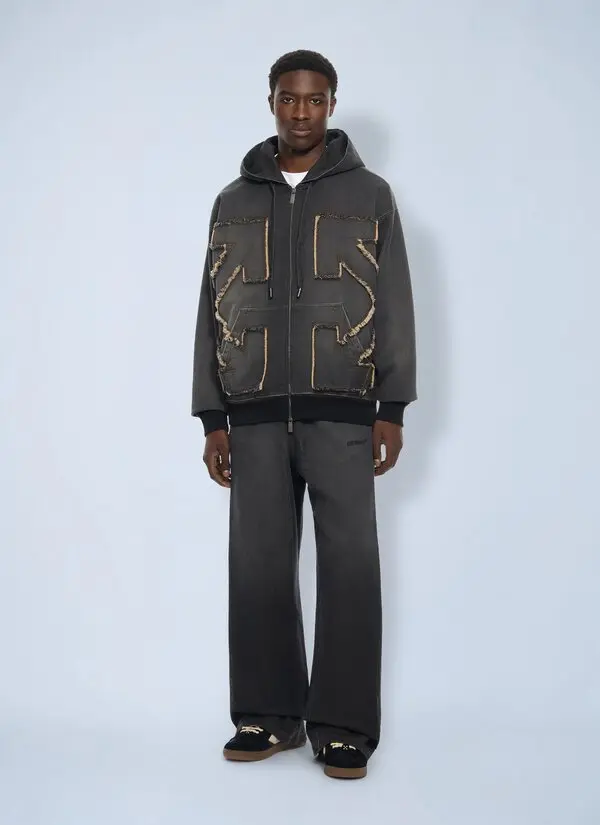 Off-White Distress Diag Slouchy Sweatpant