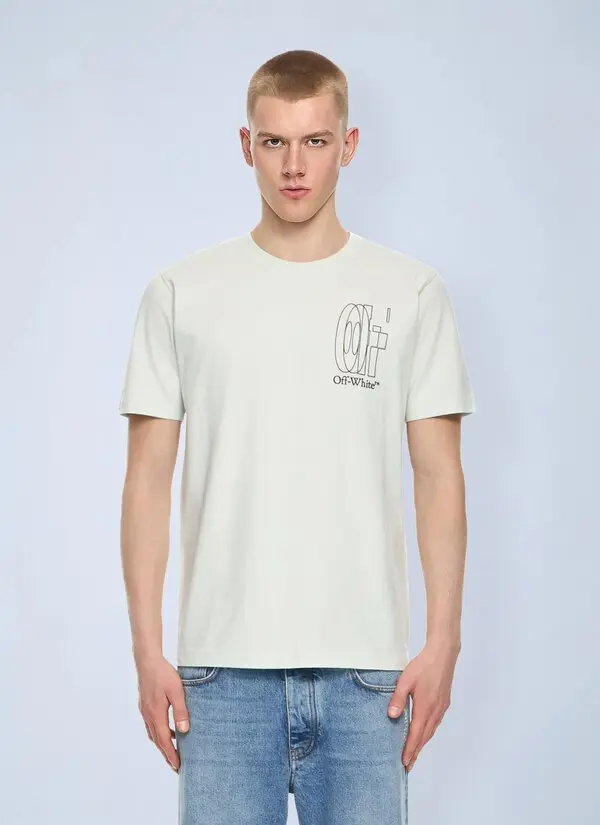 Off-White Outline Double Arrow Slim T-shirt - Pink