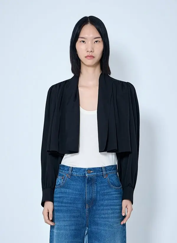 Chloé Gathered Cropped Jacket