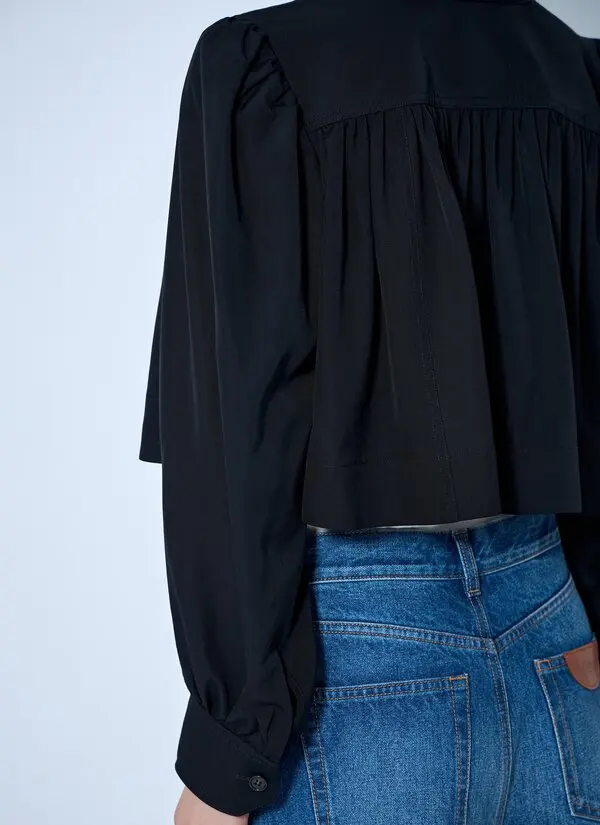 Chloé Gathered Cropped Jacket