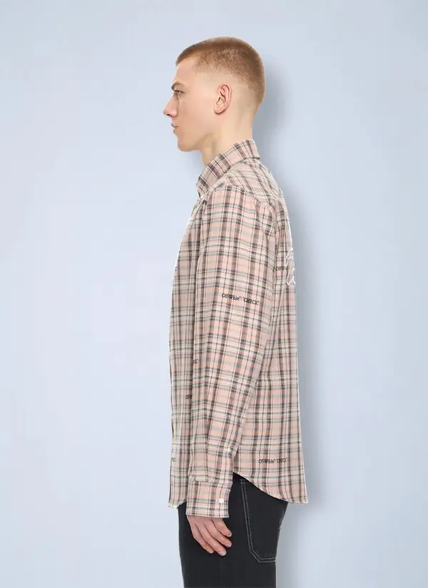 Off-White Marker Check Flannel Shirt