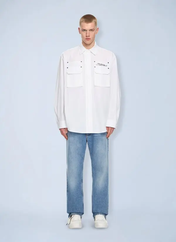Off-White Type Arrow Poplin Overshirt