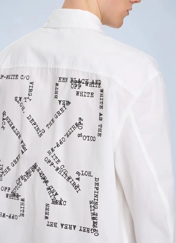 Off-White Type Arrow Poplin Overshirt