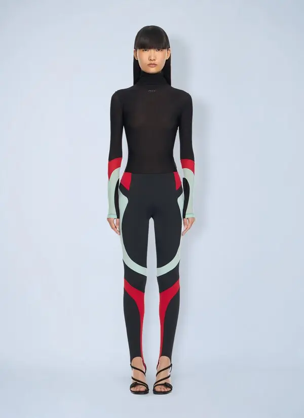 Off-White Color Block Leggings