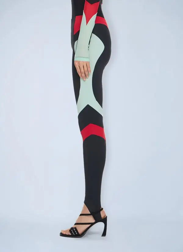 Off-White Color Block Leggings