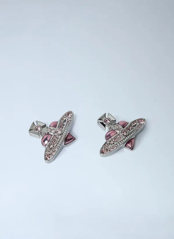 VIVIENNE WESTWOOD New Diamante Heart Earrings