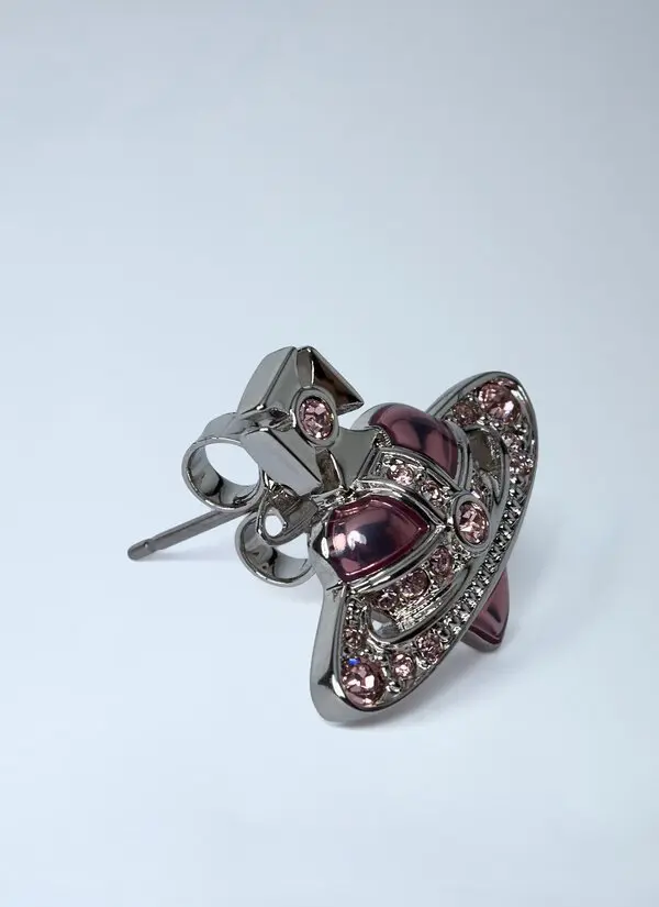 VIVIENNE WESTWOOD New Diamante Heart Earrings