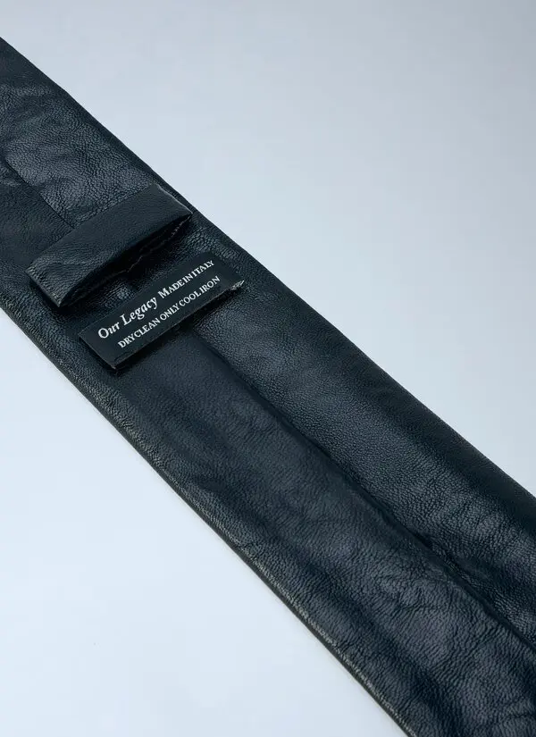 Our Legacy Faux Leather Tie