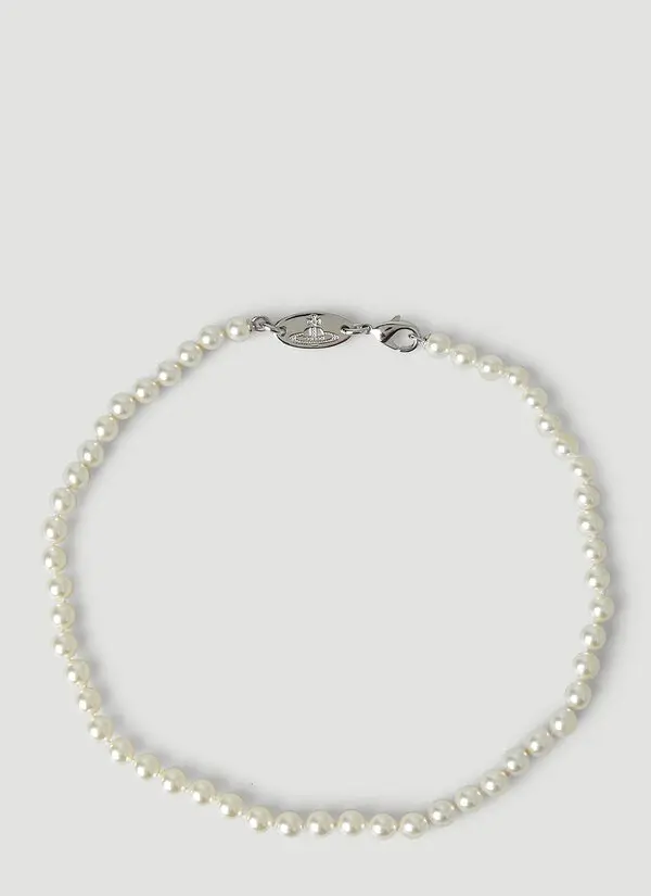 VIVIENNE WESTWOOD Stuart Swarovski Pearl Necklace - White