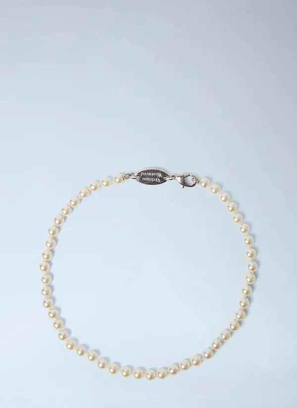 VIVIENNE WESTWOOD Stuart Swarovski Pearl Necklace - White