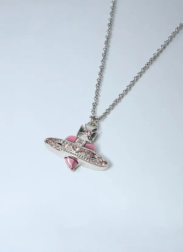 VIVIENNE WESTWOOD New Diamante Heart Pendant