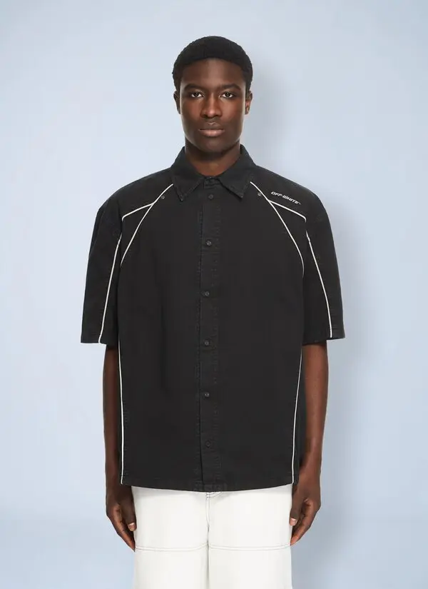 Off-White Garment-dyed Sporty Bowling Shirt