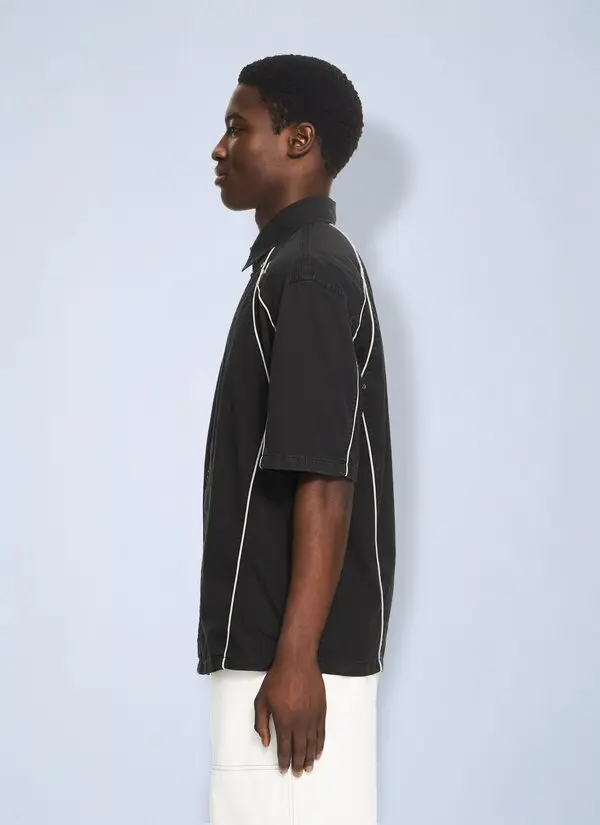 Off-White Garment-dyed Sporty Bowling Shirt