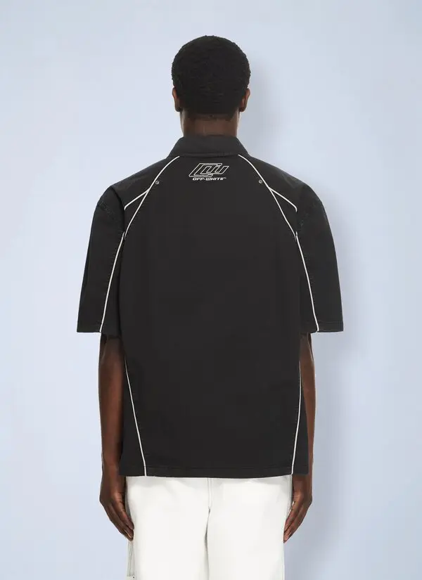 Off-White Garment-dyed Sporty Bowling Shirt