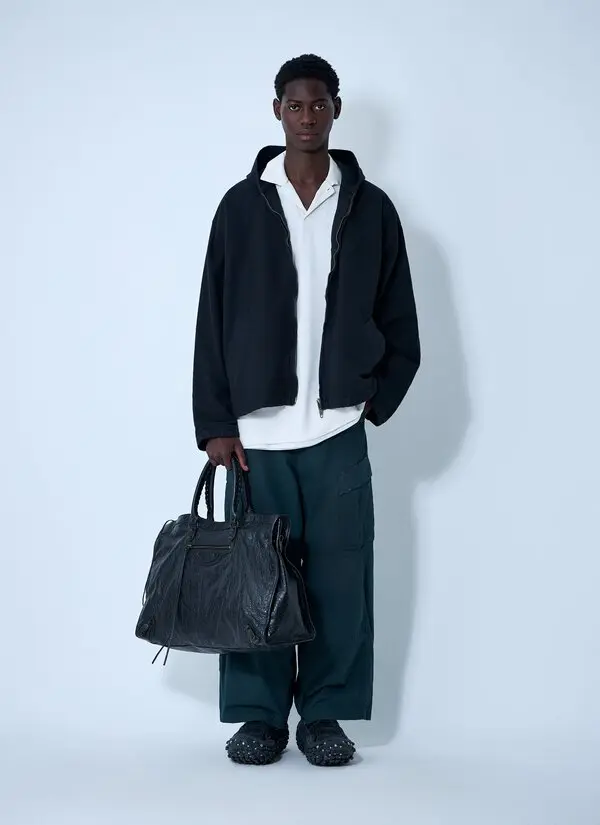 Balenciaga Logo Motif Zip-up Jacket