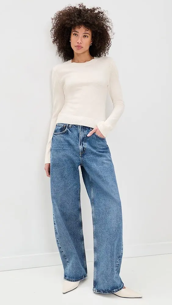 REFORMATION Lian Cashmere Crew Sweater