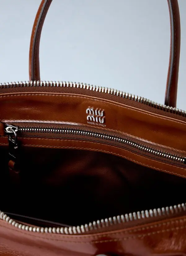 Miu Miu Leather Top Handle Bag