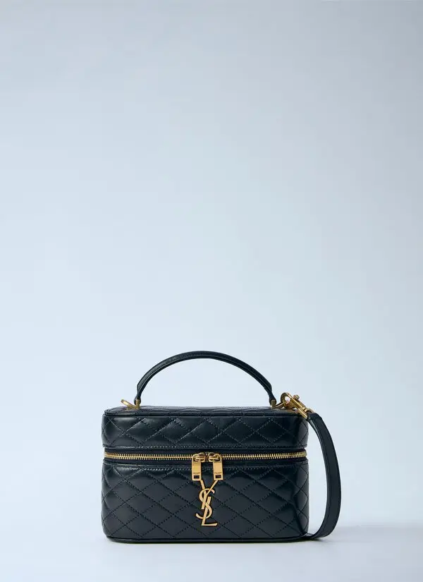 Saint Laurent Gaby Vanity Shoulder Bag - Black