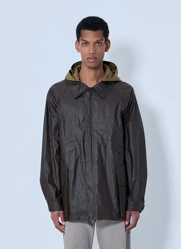 LEMAIRE Hooded Waxed Jacket