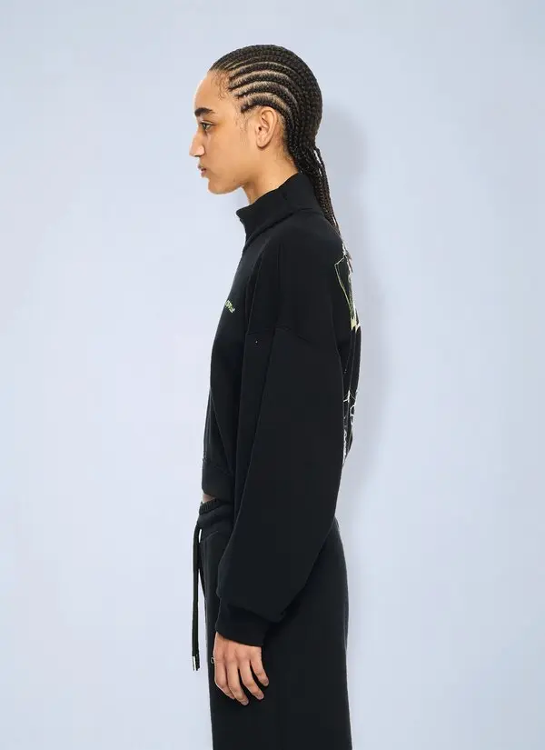 Off-White Arrow Leaves Zip Up Sweatshirt
