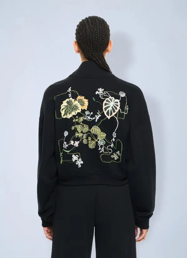 Off-White Arrow Leaves Zip Up Sweatshirt