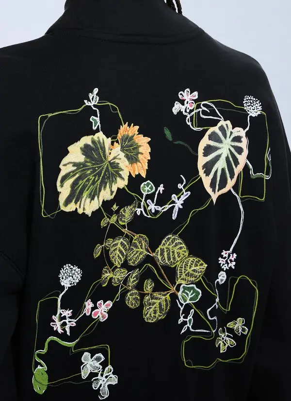 Off-White Arrow Leaves Zip Up Sweatshirt