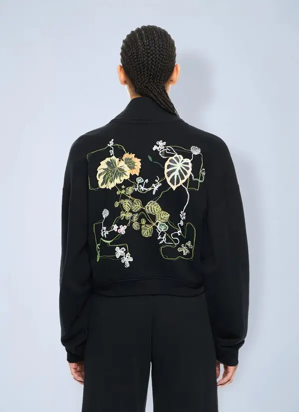 Off-White Arrow Leaves Zip Up Sweatshirt