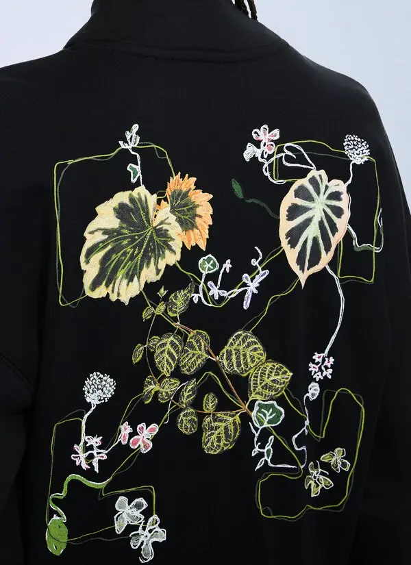 Off-White Arrow Leaves Zip Up Sweatshirt
