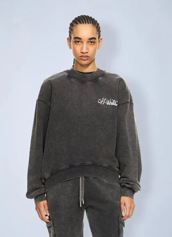 Off-White Off Marker Over Crew Sweatshirt - Black