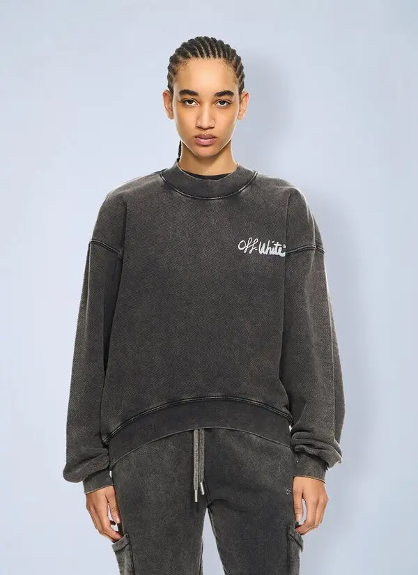 Off-White Off Marker Over Crew Sweatshirt - Black