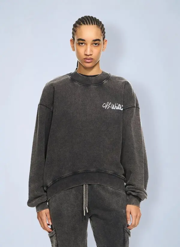 Off-White Off Marker Over Crew Sweatshirt - Black