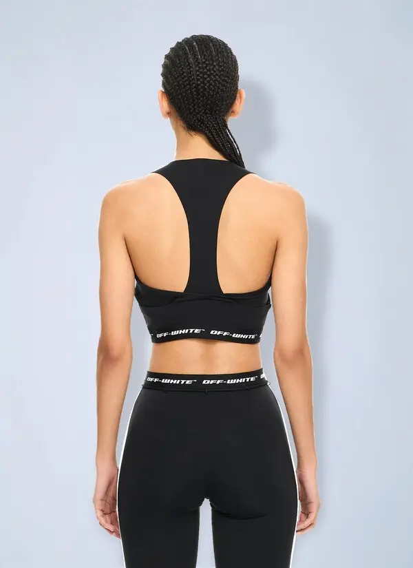 Off-White Logoband Crop Top - Black