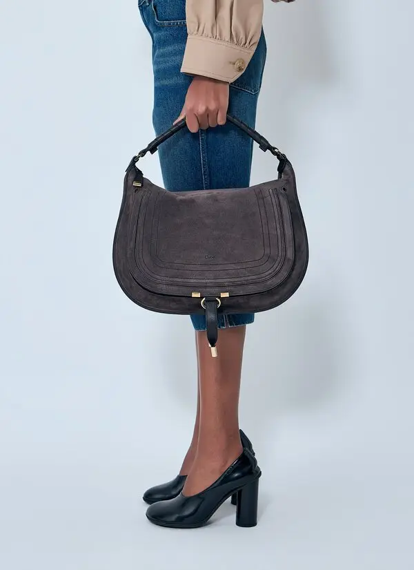 Chloé Marcie Shoulder Bag - Brown