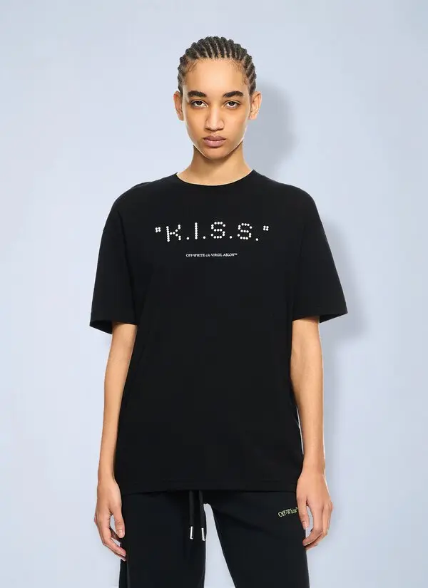 Off-White Kiss Quote T-shirt