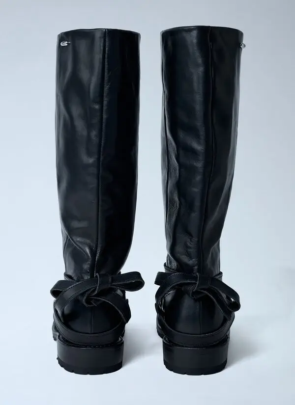 Our Legacy High Engine Leather Boots - Black
