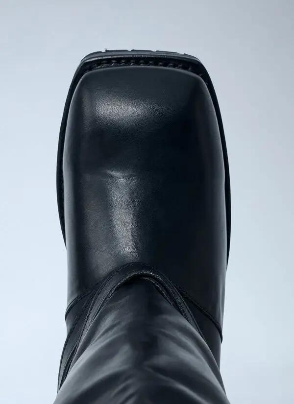 Our Legacy High Engine Leather Boots - Black