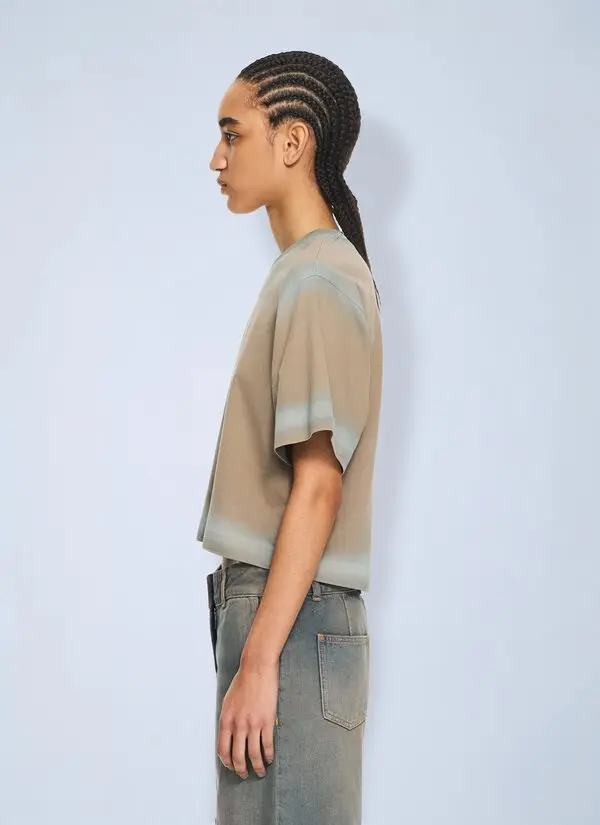 Off-White Spray Off Stamp Crop T-shirt