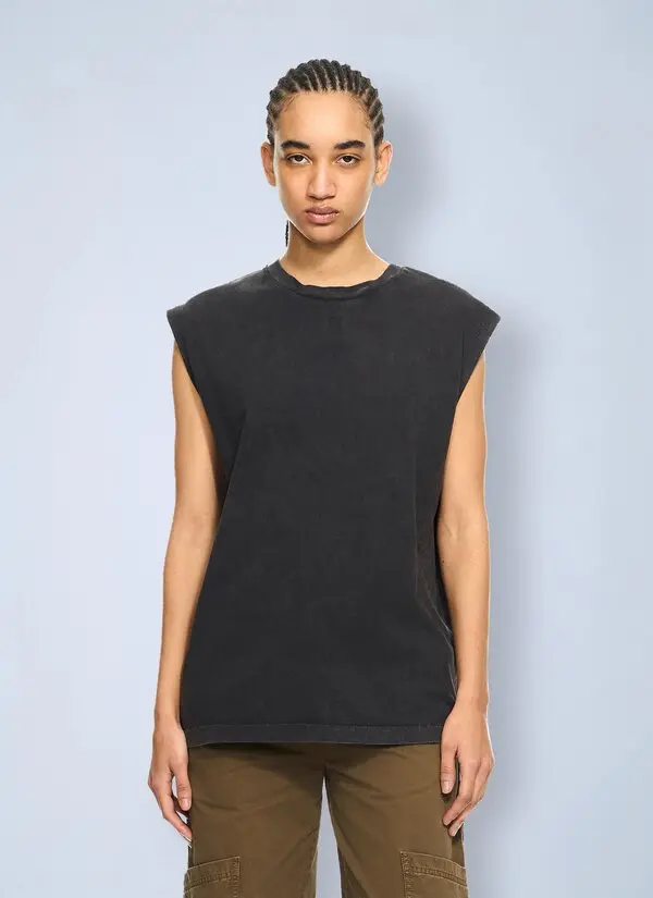 Off-White Butterfly Patch Open Back Tank Top