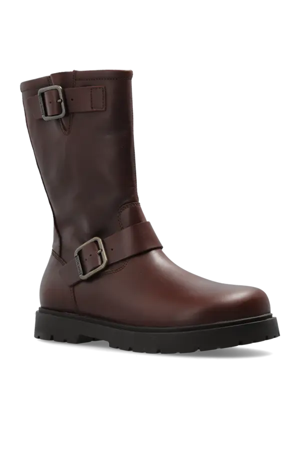 BIRKENSTOCK Leather Ankle Boots "highwood Mid Wire Buckle