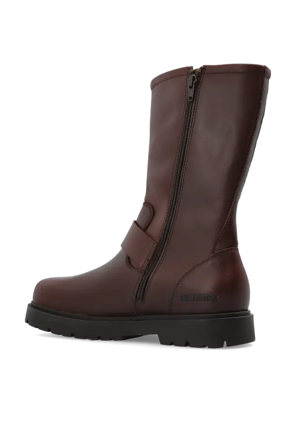 BIRKENSTOCK Leather Ankle Boots "highwood Mid Wire Buckle