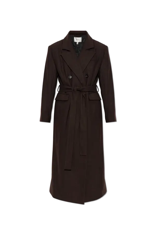 GESTUZ Gzvenja Long’ Coat With Single Vent - Brown