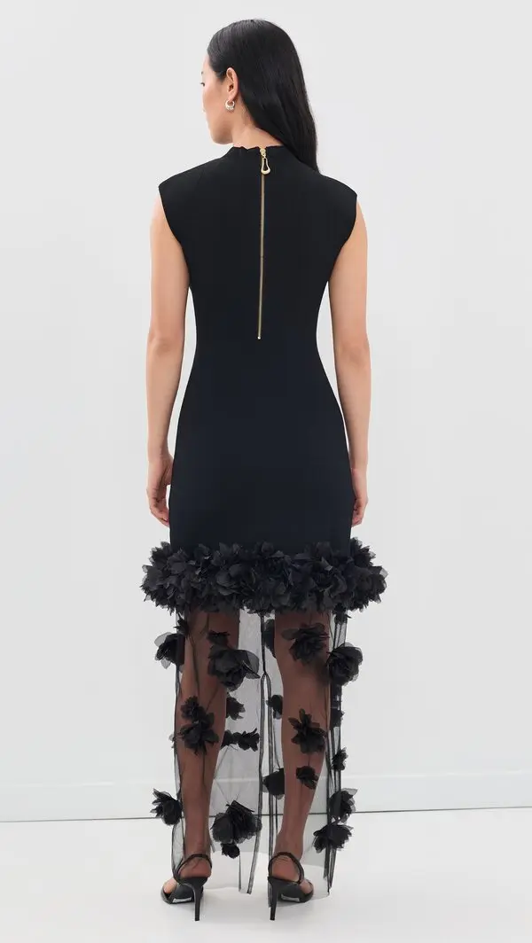 Aje Fleura Knit Midi Dress